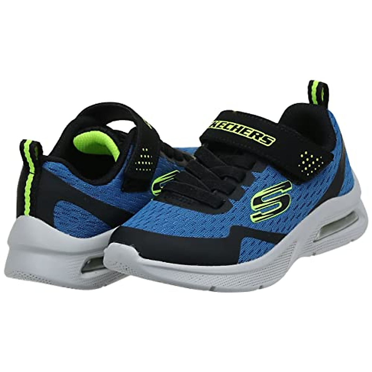 Skechers boys Microspec Max Sneaker, Royal/Black, 13 Little Kid US