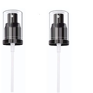 2PCS Replacement Press Cover Air Pump for Maybelline Fit Me Matte + Poreless Liquid Foundation Makeup Base (Black)