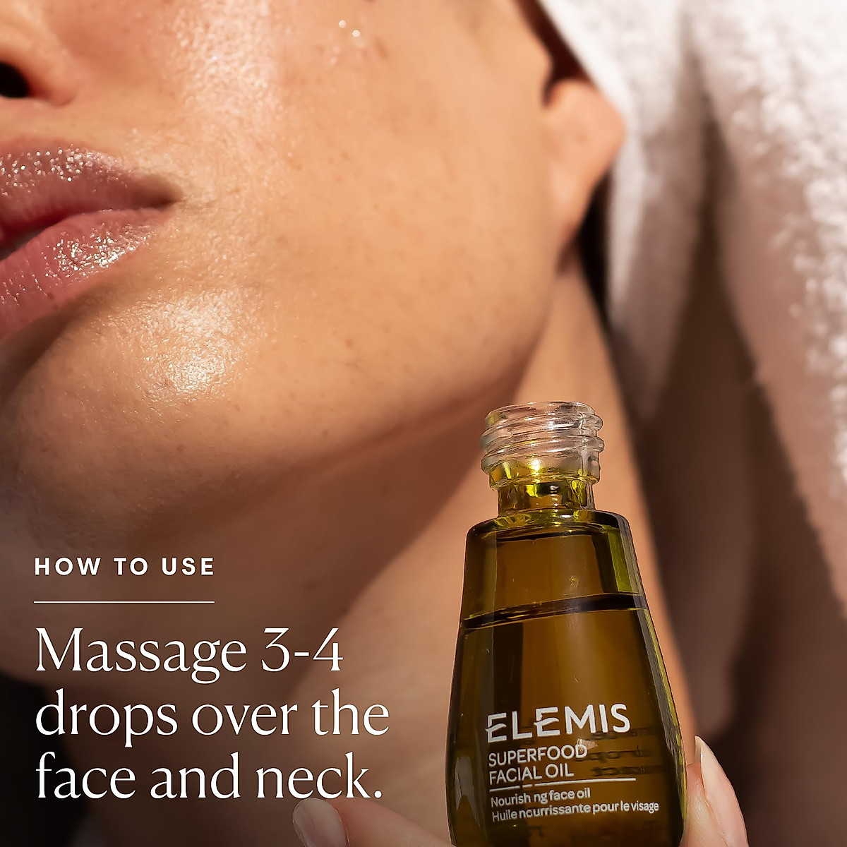 ELEMIS Superfood Facial Oil | Nourishing Daily Face Oil | Facial Moisturizer to Hydrate & Smooth Skin | Face Oil Serum for Glowing Complexion | Easily-Absorbed Hydrating Face Oil | 15ml