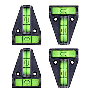 Firecore 4PCS RV T Level Bubble Levels Cross Check Bubble Two ways Multipurpose Spirit T-type Level for RVs, Camper, Furniture, Trailers, Tripods, Camera Equipment