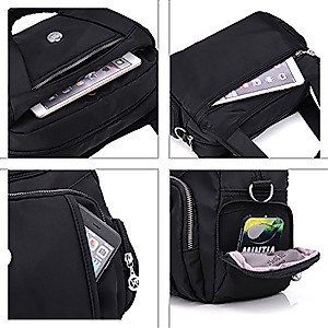 Collsants Crossbody Bag for Women Tote Shoulder Handbag Everyday Purse Lightweight Nylon Water Resistant