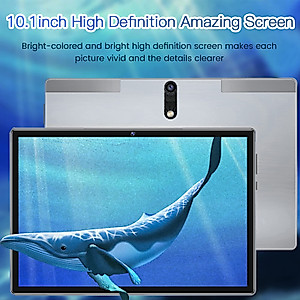 HD Tablet, Octa Core 10.1in Tablet 2.4G 5G WiFi Support Dual Card Dual Standby for Android8.1 for Drawing (US Plug)