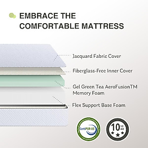 Full Mattress in a Box, 6 inch Mattresses for Platform Bed Double Size Daybed Bunk, Memory Foam Medium Firm