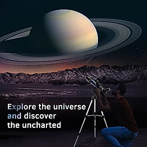 Telescopes for Adults Astronomy,70mm HD Aperture 400mm AZ Mount Telescopes for Astronomy Beginners & Kid with Carry Bag Tripod Phone Adapter, Portable Telescope to Observe Moon Star Stargazing Travel