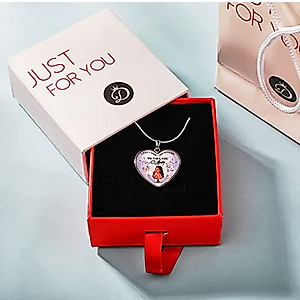 Drawelry Personalized Photo Memorial Necklace Customized Picture Pendant With Angel Wings Sterling Silver Snake Chain for Women Men Heart Memory Necklace Jewelry Gift for Anniversary Loving Memory