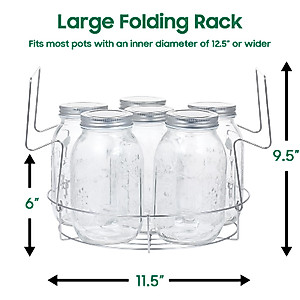 HOMKULA Canning Supplies Starter Kit - Canning Kits Set for Beginners, Canning Tools, Canning Accessories, Canning Equipment, Dishwasher Safe, Food Grade, Green