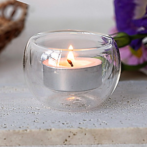 PARNOO White Tea Light Candles, 250 Pcs – 6-Hour Long Burn Time Small Candles, No Soot, Unscented with Cotton Wick in Metal Cups – Bulk Pack of Candles for Romantic Dinners, Weddings, Spas, & Hotels