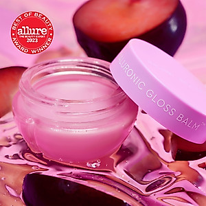 Glow Recipe Plum Plump Hyaluronic Acid Lip Balm - Overnight Lip Mask, Lip Treatment or Moisturizing High-Shine Lip Gloss - Plumping & Long-Lasting Lip Hydration (15ml)