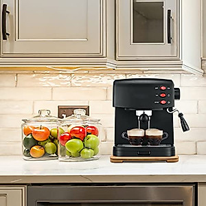 Small Appliance Slider for Kitchen Appliances - Under Cabinet Bamboo Slider for Coffee Maker, Espresso Machine, Blender, Air Fryer, Stand Mixer, Toaster, Moving Tray for Counter (11.8"W x14.2"D)