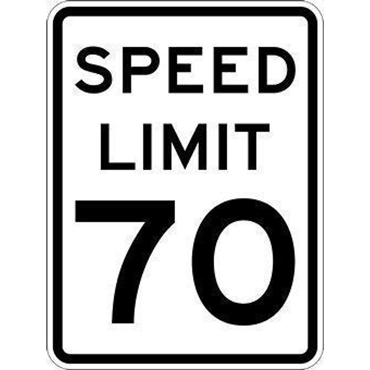 Saraheve Metal Sign 8x12 inches Tin Sign 70-MPH Speed Limit Sign