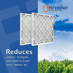 Filters Fast 20x24x1 Air Filter Merv 13, 1" AC Furnace Air Filters, Made in the USA, Actual Size: 19.75" x 23.75" x 0.75”, 6 Pack