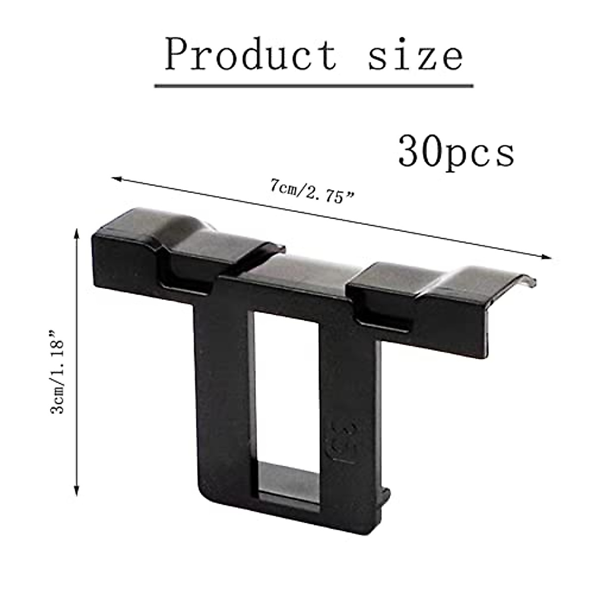 Solar Wind Power Parts Accessories Solar Panel Water Drain Clips 30Mm Pv Module Cleaning Clips For Water Drainage Photovoltaic Panel 30Pcs