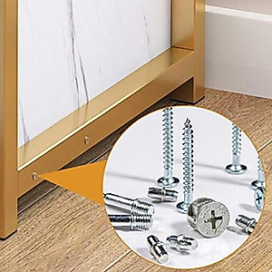 ZHAOLEI Bedside Table Nightstand Bedroom Furniture 3 Drawer ，Storage Bedside Cabinet MDF Board Marble Texture