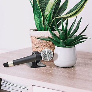 Vaguelly 4Pcs Microphone Holders Microphone Clips Microphone Wall Holder Microphone Hook Holder Wall Mount Mic Clamps