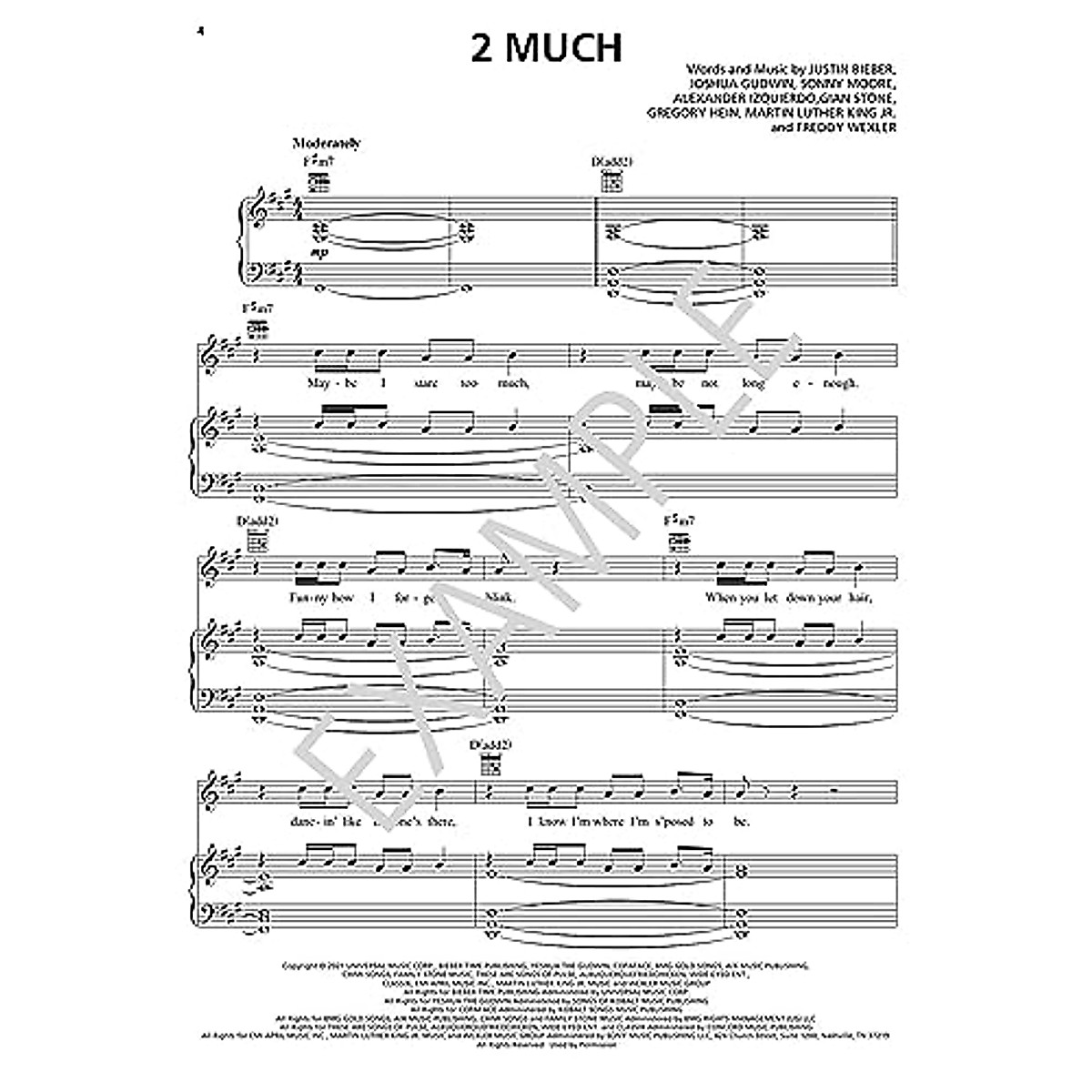 Justin Bieber - Justice: Piano/Vocal/Guitar Songbook (Hal Leonard)