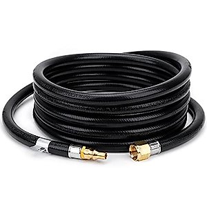 Stanbroil 12 Feet RV Connection Hose, 3/8 Female Flare x 1/4 Full Flow Quick-Connect Male Plug
