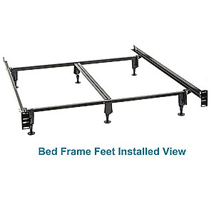 Home's Place Replace Wheels on Bed Frame with These Sturdy Bed Frame Feet Replacement. Keep Bed from Moving. Heavy Duty Bed Frame Feet. Set of 6