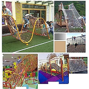 EkiDaz HXRW Rope Net Climbing Net Outdoor Kids Climbing Frame Net Climbing Cargo Net, Sturdy Protective Safety Net Rope Ladder Net Playground Sets for Backyards (Size : 2 * 3m(6.6 * 9.9ft))