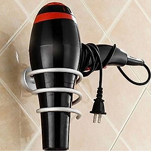 Aluminium Bathroom Wall-mounted Hair Dryer Storage Holder