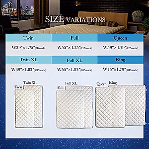 FULI Japanese Futon Mattress, Foldable & Portable Floor Lounger Bed, Roll Up Sleeping Pad, Shikibuton, Made in Japan (White, Twin XL)