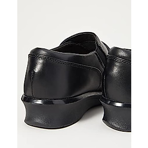 Clarks Women's Hope Roxanne Loafer, Black Leather, 9.5 W US