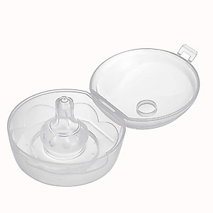 EXCEART 1 Pair Breastfeeding Nipple Shield Nipple Protector for Breastfeed with Latch Difficulties Or Flat Or Inverted Nipples