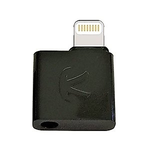 KOKKIA iAudioL (Black) : 24-bit, Tiny Rigid Compatible to Lightning to 3.5 mm Headphone Jack Adapter, Compatible to Lightning Connector iPhone,iPad,iPod Touch with iOS 10 or Later..