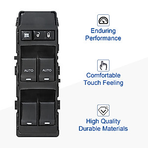 Front Left Driver Side Power Window Master Control Switch Compatible for 2006-2010 Chrysler 300 Jeep Commander Grand Cherokee Dodge Durango Aspen Avenger Replace 4602736AA