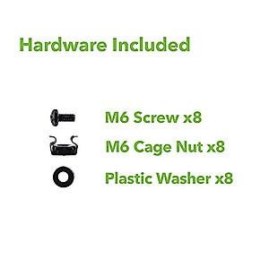 NavePoint Rack Cabinet Mounted Server 4 Fan Unit Cooling System with 4 Fans 110V Blk 1U