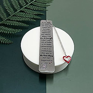 to My Love Bookmarks for Women Men Birthday Gifts Wife Husband Bookmark Romantic Valentines Day Present Wedding Anniversary Personalized Book Lover Boyfriend Girlfriend Engagement Christmas Keepsakes