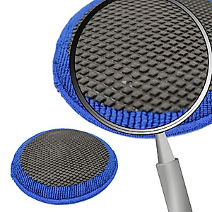 JIANFA Clay Mitt, Clay Bar Mitt for Car Detailing, Medium Grade Auto Magic Wash Mitt, Scratch-Free and Paint Safe, for Cleaning Polishing Detailing Cars Paint, Glass, Wheels (BLUE-2PCS-Small)