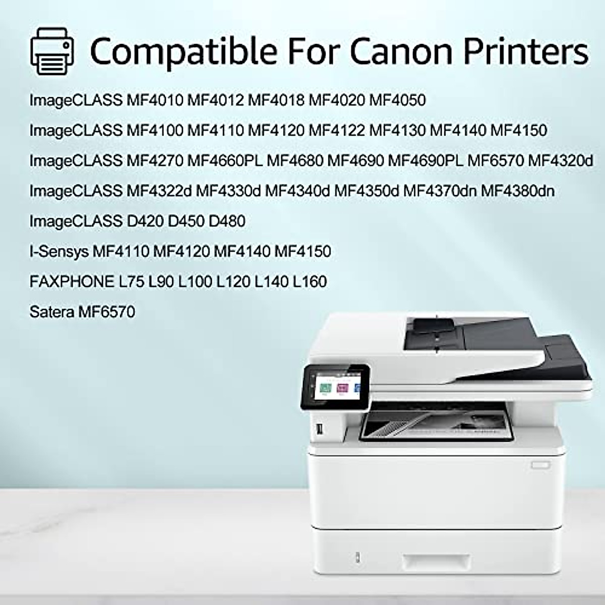 greencycle 2 PK Replacement Compatible for Canon 104 0263B001AA Black Toner Cartridge imageCLASS MF4150 MF4270 MF4350d Laser Toner Printers