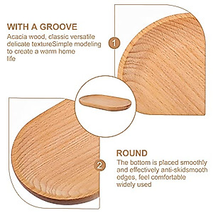 Oval Wood Tray Serving Platter: Small Wood Tray Party Wooden Plate for Display Dessert Cupcake Fruit Snacks Appetizer Sushi Food Jewelery