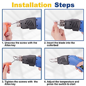 Komsepor Foam Cutter Arc Blades Replacement Parts for Komsepor Electric Hot Knife Cut Canvas, Synthetic fabric, Cloth, Rope, Cord