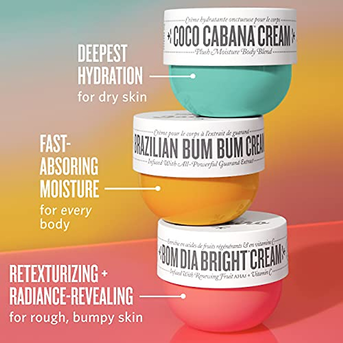 SOL DE JANEIRO Visibly Brightening and Smoothing Bom Dia AHA Body Cream 240mL/8.1oz