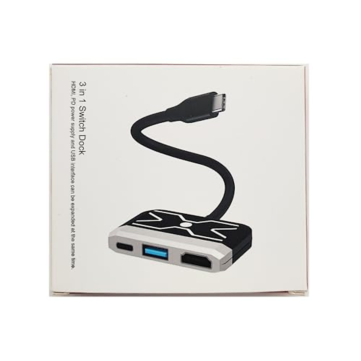 Switch Dock for Nintendo Switch OLED, 3 in 1 Switch TV Adapter with 4K HDMI, USB 3.0 Port, Type C 100W Charging, Portable Switch Docking Station Travel, for Samsung Dex S23, MacBook