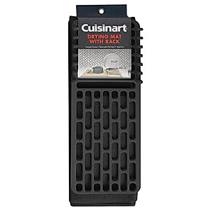 Cuisinart 18US6251BLACK Dish Drying mat, standard, Black