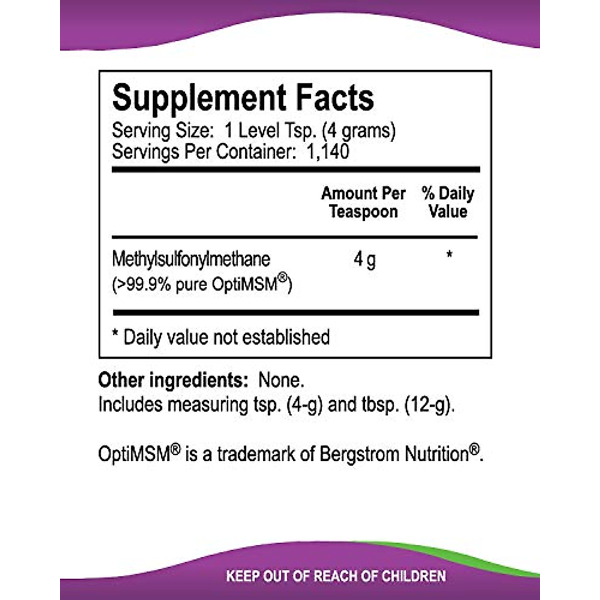 Kala Health MSMPure MSM - 10 lb Coarse Powder Flakes, 99.9% Pure Distilled Organic Sulfur Crystals for Joint Health, Skin & Hair, Made in The USA