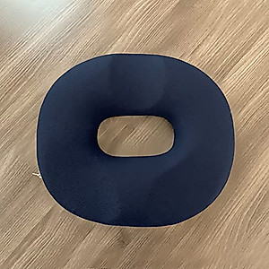 Shalala Donut Seat Cushion for Office Chair - Ergonomic Supportive Hemorrhoid Tailbone Cushion for Sciatica Lower Back Pain Relief - Hard Memory Foam with Removable Cover Navy for Female