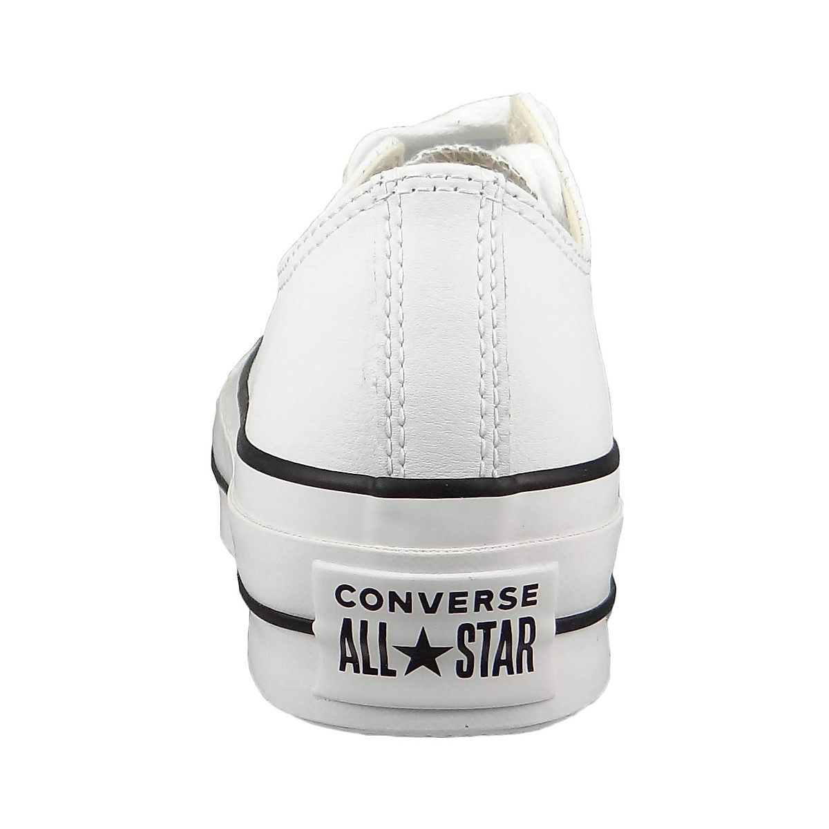 Converse Women's Chuck Taylor All Star Lift Clean Sneaker, White/Black/White, 7.5 M US
