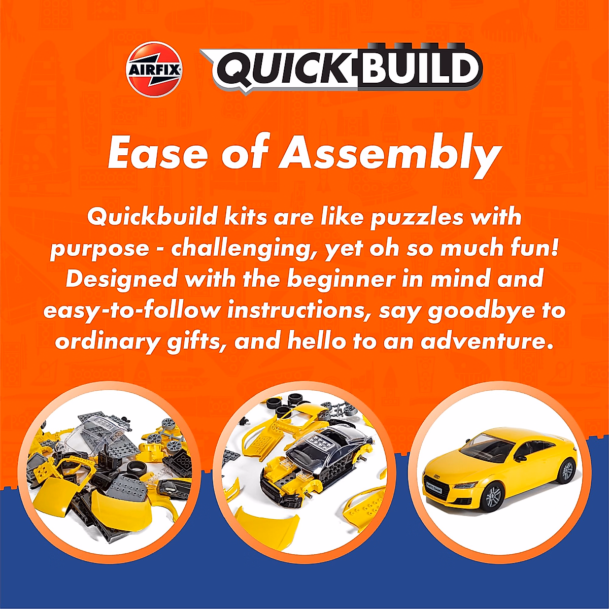 Airfix Quickbuild Boeing Apache Airplane Model Kit, Multi