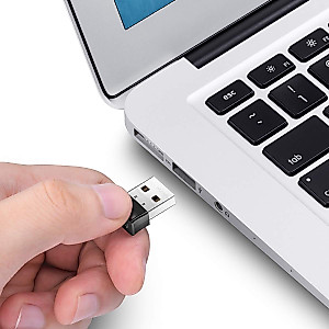 Cudy 650Mbps Nano Size USB WiFi Adapter, Dual Band 5GHz/2.4GHz Wireless Adapter for PC or Laptop, Windows, Mac OS