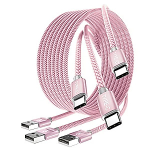 Basesailor USB Type C Charger Cable 3-Pack 3.3/6.6/10FT,Micro C Charging Cord for Samsung Galaxy A10E A20 A21 A11 A50 A51 A52 A53 A70 A72 A73 A42 A32 A33 A12 A22,S23 S20 S21 S22 21 22 Plus,Note 10 20