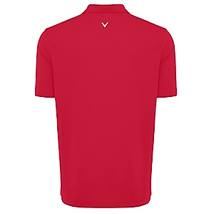 Callaway Men's Short Sleeve Core Performance Golf Polo Shirt with Sun Protection (Size Small-4X Big & Tall), Chili Pepper, 3X-Large