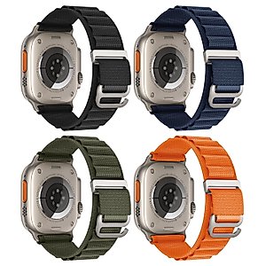 Honeystraper Alpine Loop Compatible with Apple Watch Ultra 2/Ultra Band 49mm 45mm 44mm 42mm for Men, Nylon Sport Bands Strap with Titanium G-Hook for iWatch Ultra Series 9 8 7 6 5 4 3 2 1 SE