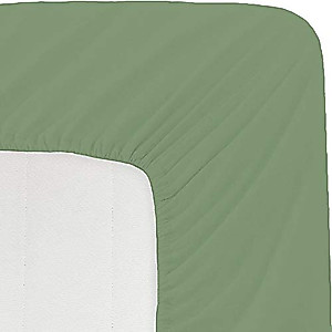 Eco-Friendly 600-Series Egyption Cotton 6-Piece Bedding Comforter Set (Comforter + Duvet Cover + 1 Flat Sheet + Fitted Sheet (16" Deep Pocket) + 2 Pillow Cases ), King Size , Emerald Green