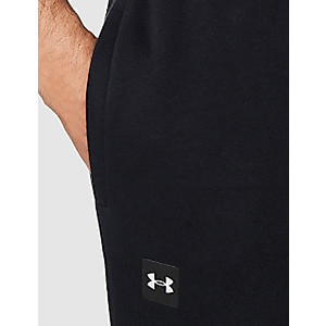 Under Armour mens Rival Fleece Joggers , Black (001)/Onyx White , Large