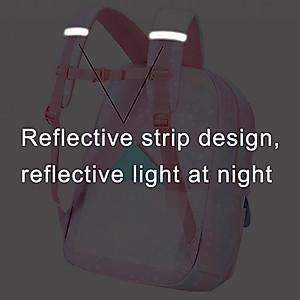 Godchoices Rainbow Backpack for Girls, Large Capacity School Laptop Backpacks Preschool Kindergarten Bookbag Casual Travel Backpack