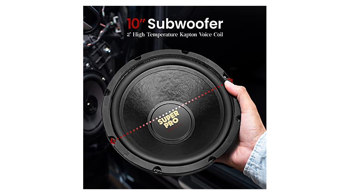 Pyramid 10 Inch Car Subwoofer - 500W High Power Sound System