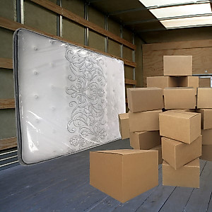 uBoxes Queen Mattress Clear Plastic Poly Covers, 61 x 15 x 104 inch, Heavy Duty 2 mil, 1 Pack